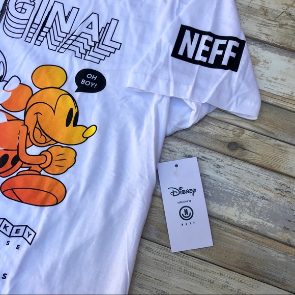 Neff | Shirts | Disney By Neff Mickey Mouse White Tshirt | Poshmark